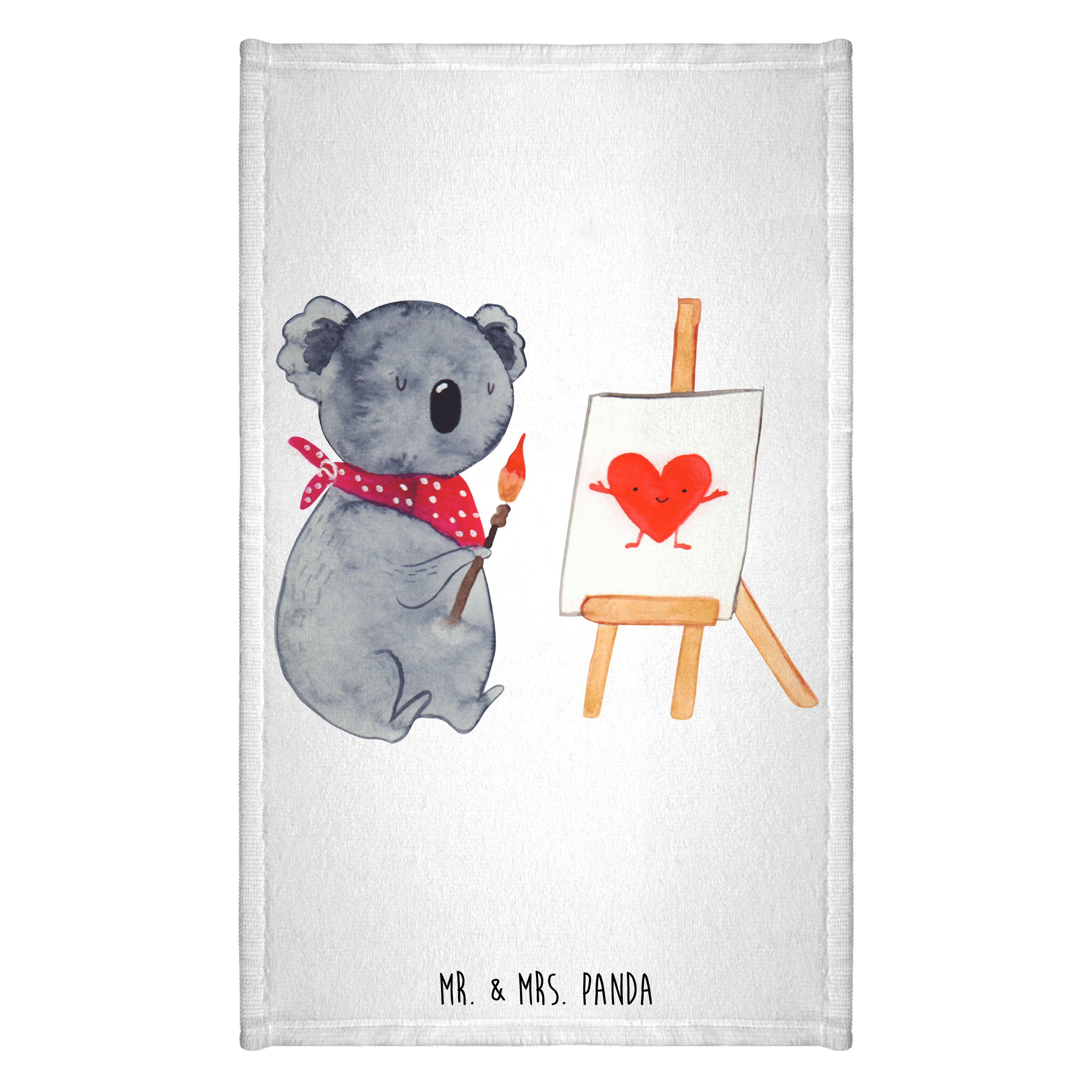 Gäste Handtuch Koala Künstler - Geschenk Gästetuch Reisehandtuch Sport Handtuch | eBay.de