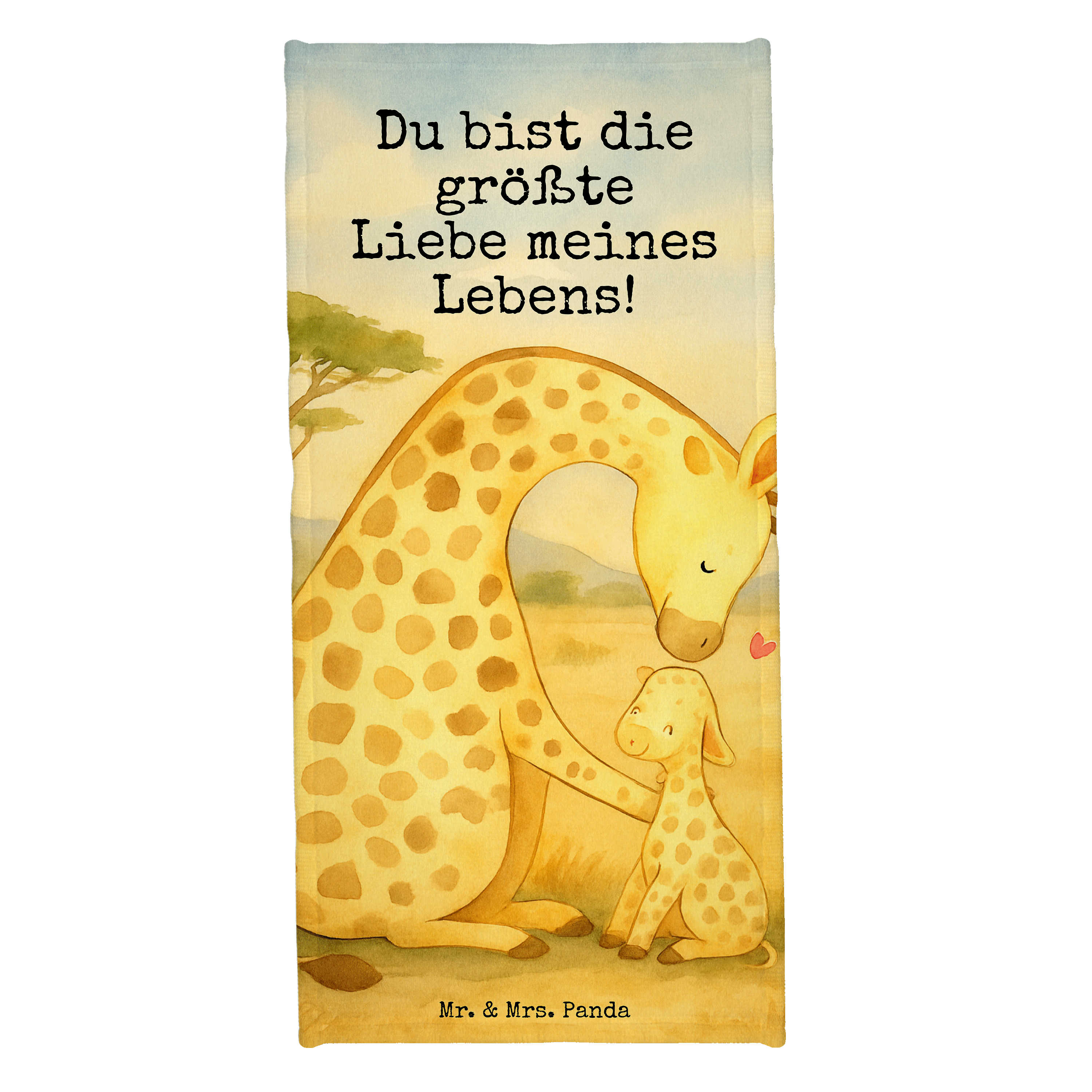 Handtuch Giraffe Kind Design - Geschenk Reisehandtuch Tochter Mama ...